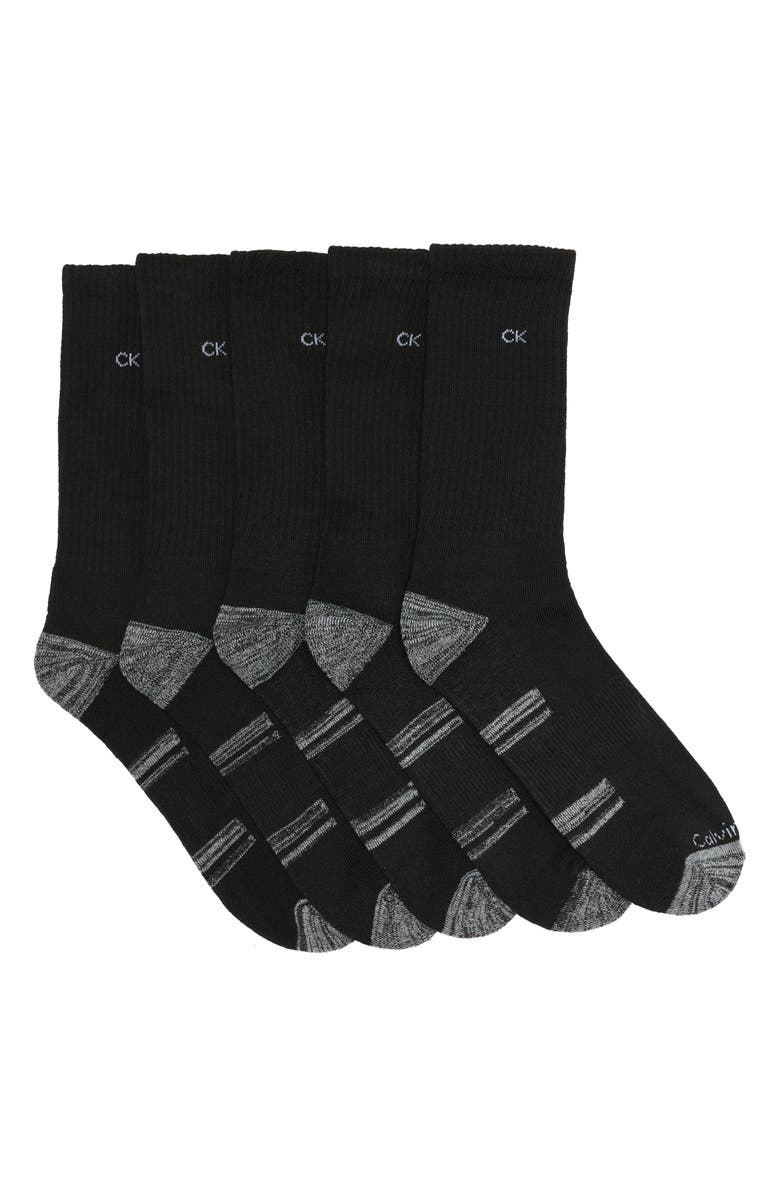 Calvin Klein Assorted 5-Pack Dual Cushion Crew Socks | Nordstromrack