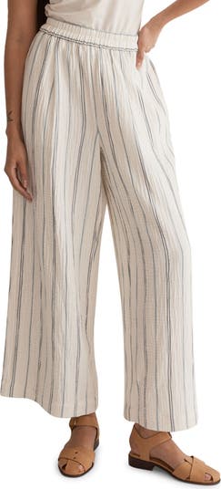 Madewell The Untailored Wide Leg Crop Pants | Nordstrom