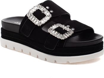 JSlides Crystal Platform Slide Sandal (Women) | Nordstromrack