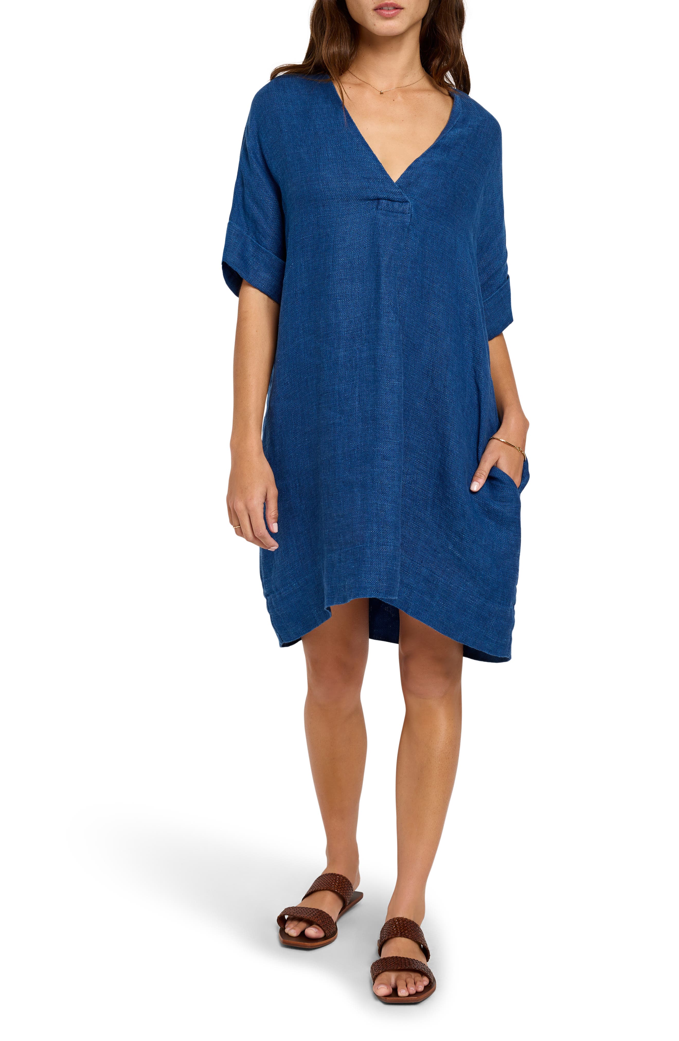 Faherty Sanibel Linen Shift Dress | Nordstromrack