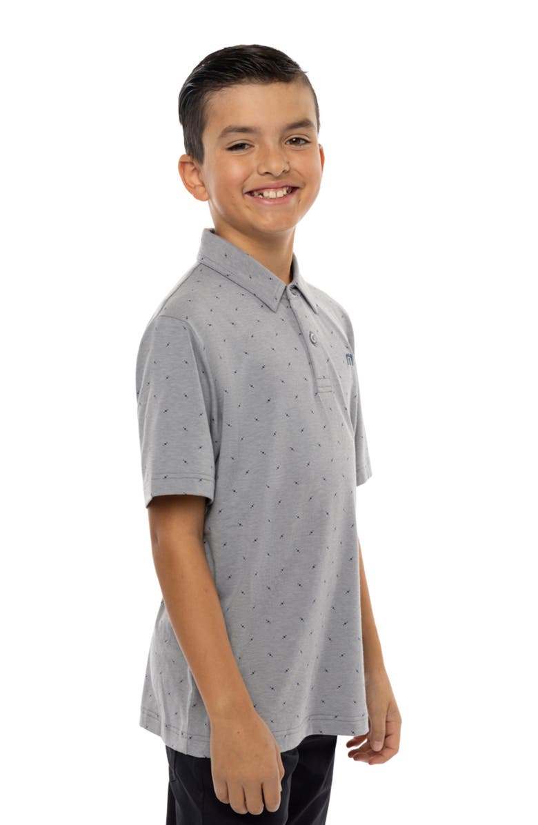TravisMathew Kids' Y Cliff Jumping Geometric Print Polo | Nordstromrack