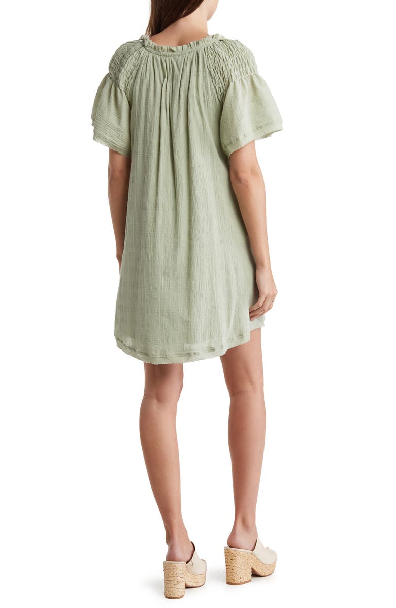 WISHLIST Jacquard Check Cotton Minidress | Nordstromrack