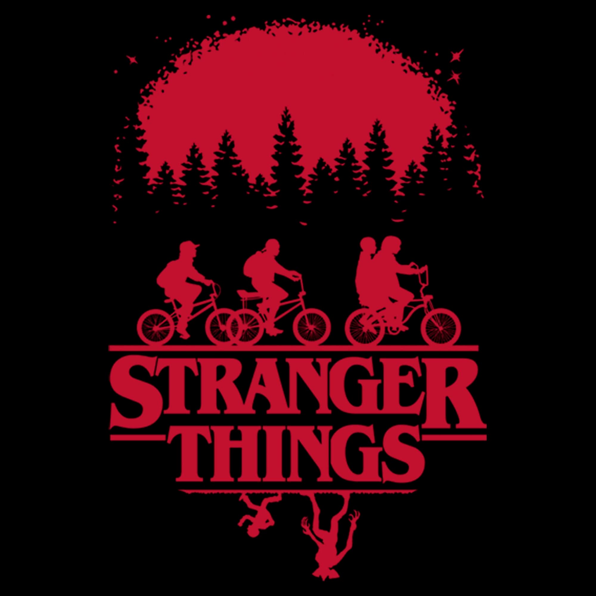 Stranger Things Men's Stranger Things Upside Down Poster Graphic T ...