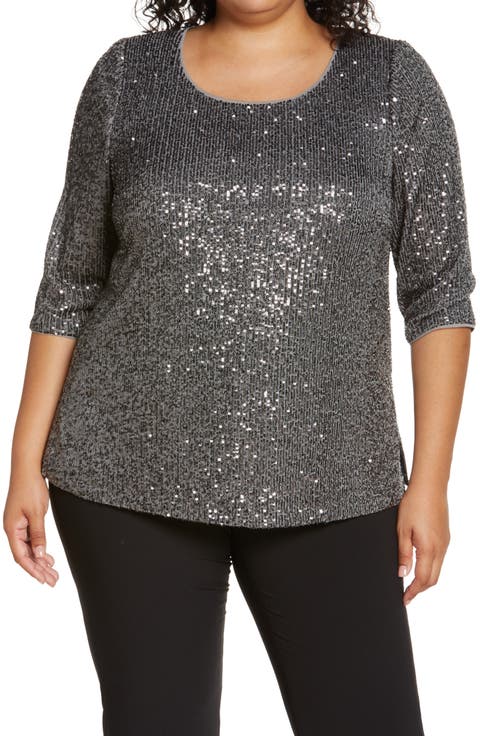 Sequin Plus-Size Tops for Women | Nordstrom