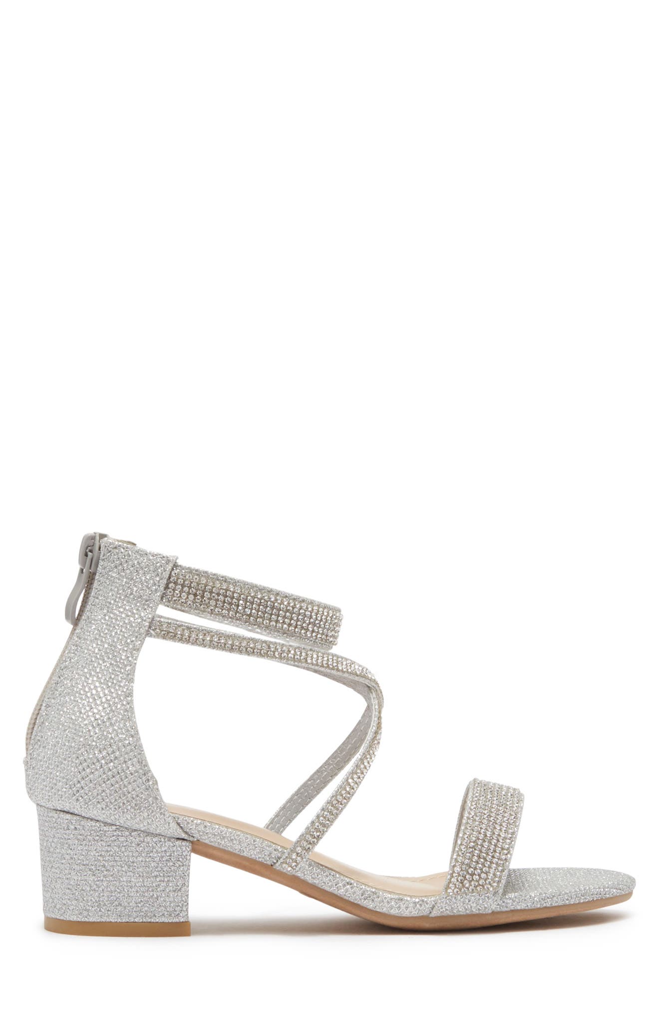 TOP MODA Crystal Embellished Strappy Glitter Sandal | Nordstromrack