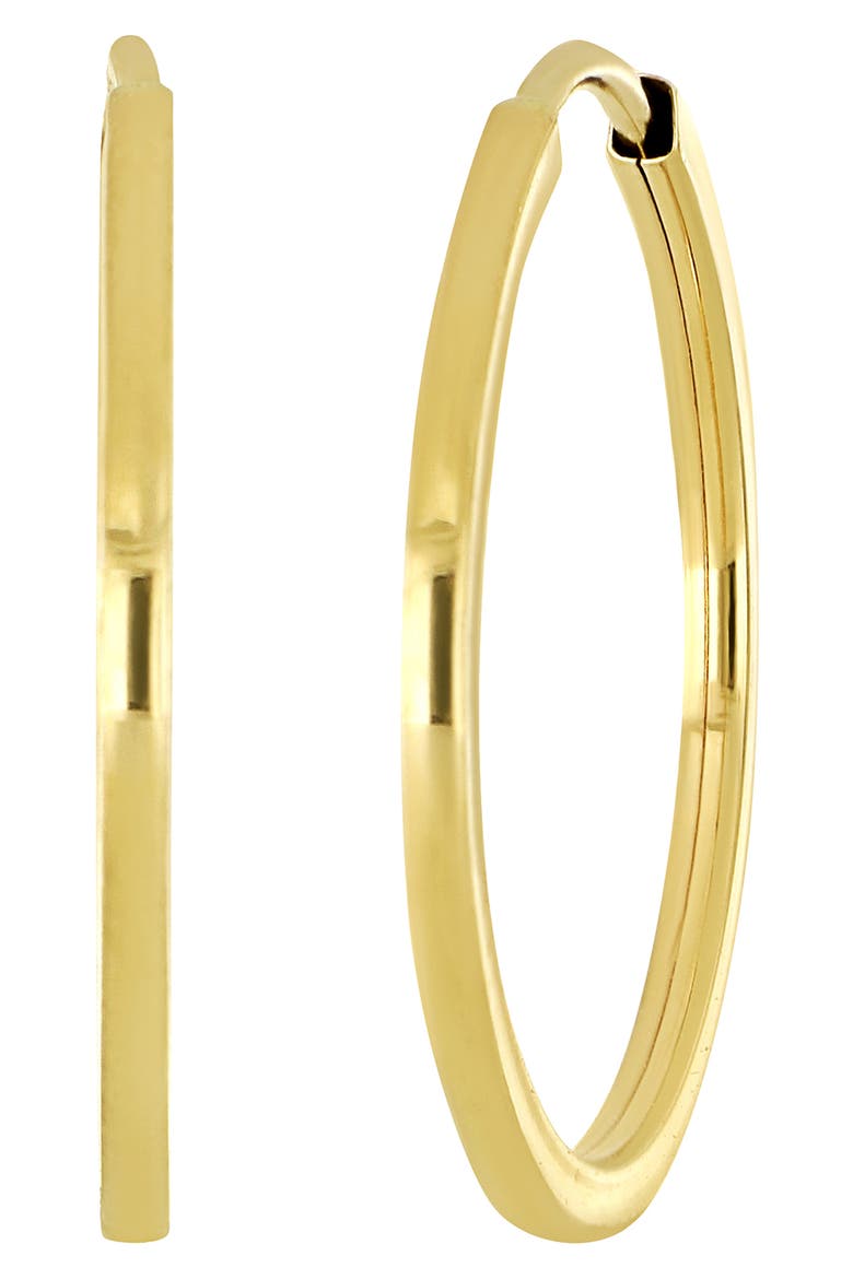 14K Yellow Gold Ultra Thin Hoop Earrings (Women) | Nordstromrack