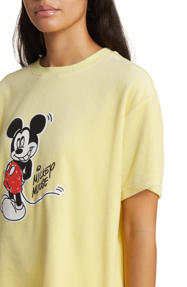 Samii Ryan x Disney Mickey Mouse Oversize Short Sleeve Velour ...