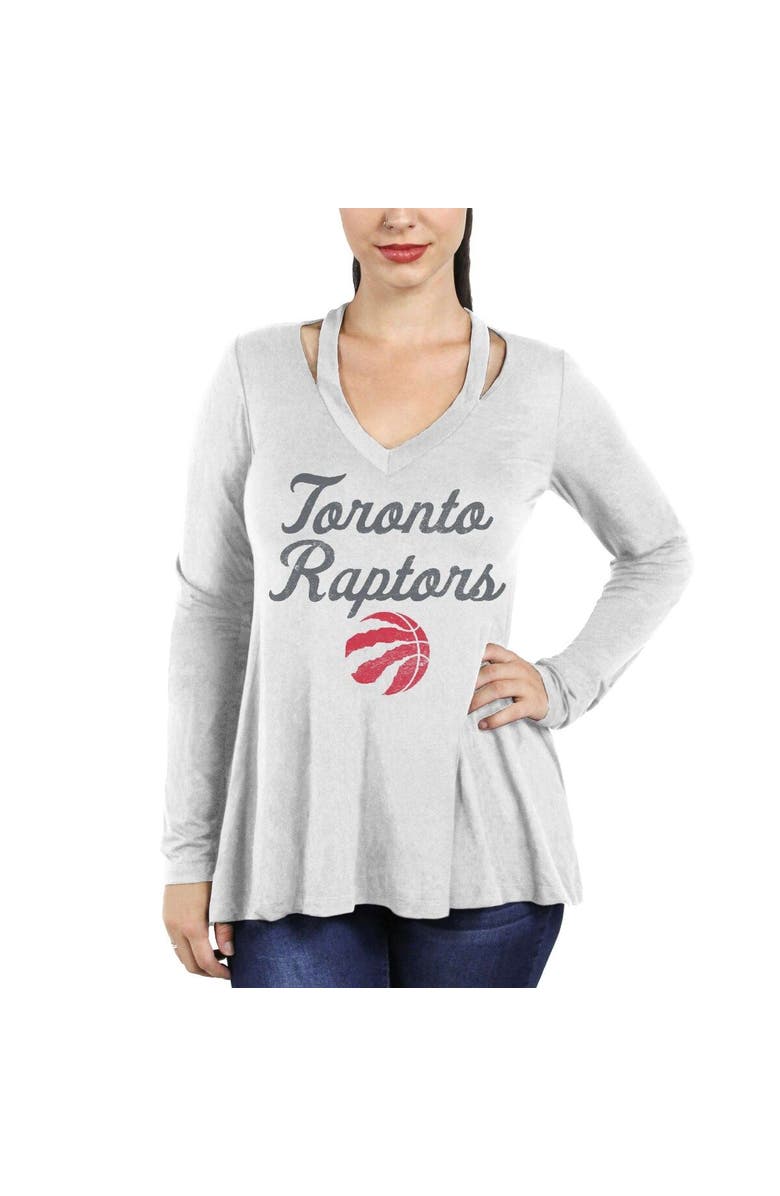 Majestic Threads Women's Majestic Threads Gray Toronto Raptors Double ...