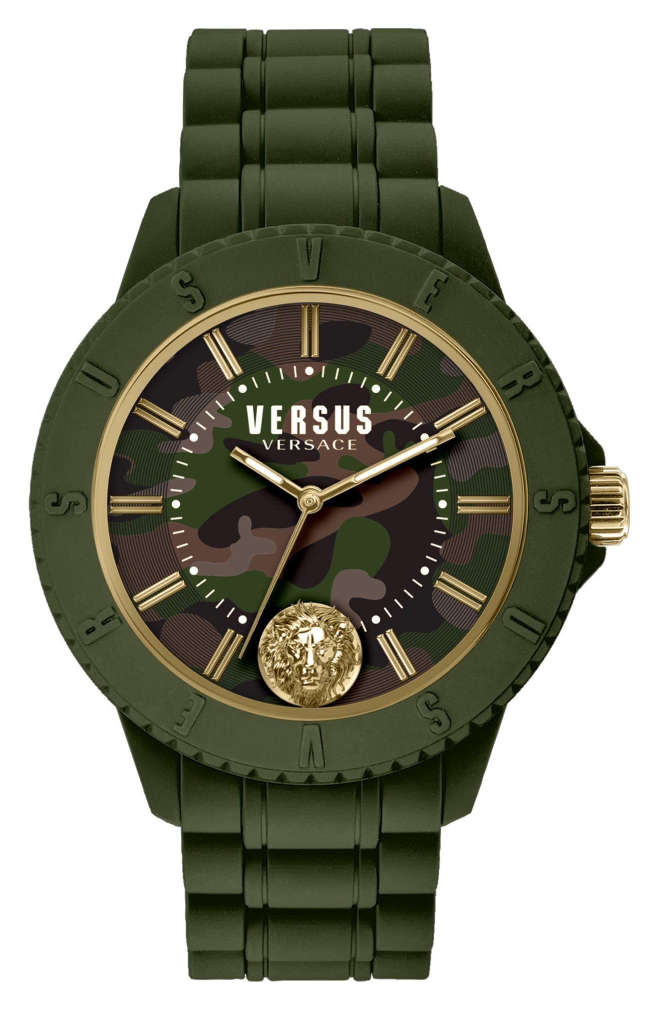 VERSUS Versace Men's Tokyo 3-Hand Quartz Silicone Strap Watch, 42mm ...