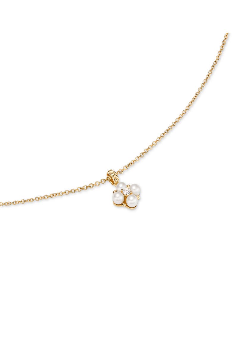 David Yurman Petite Modern Renaissance Pyramid Pendant Necklace in 18K ...