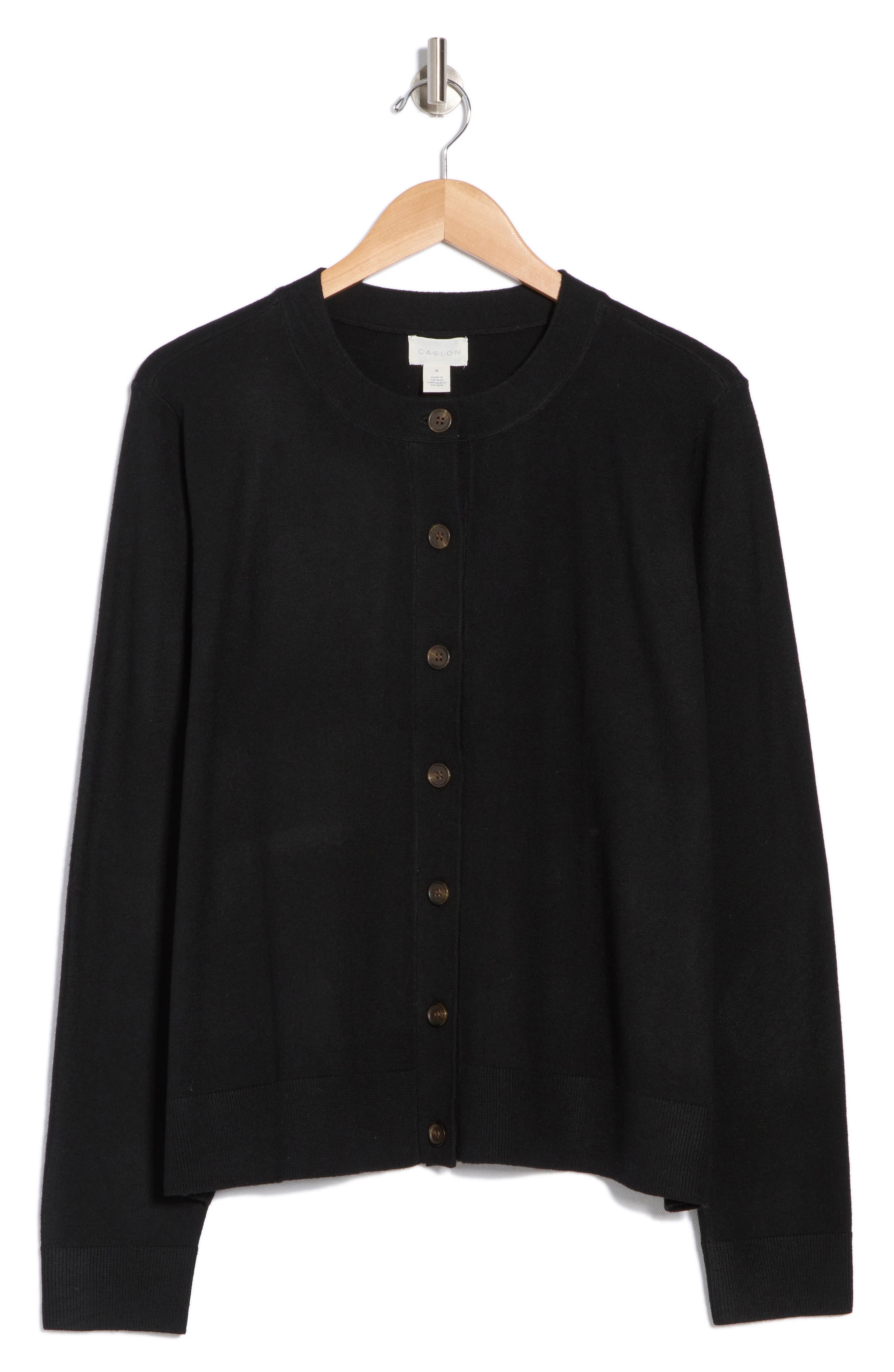 Caslon® Classic Crewneck Cardigan | Nordstromrack