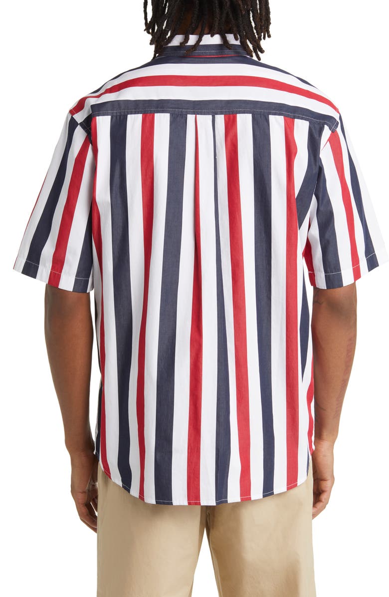 Carhartt Work In Progress Elcano Stripe Short Sleeve Button-Down Shirt ...
