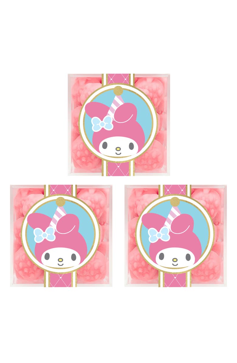 sugarfina My Melody™ Set Of 3 Sweet Strawberries Candy Cubes ...
