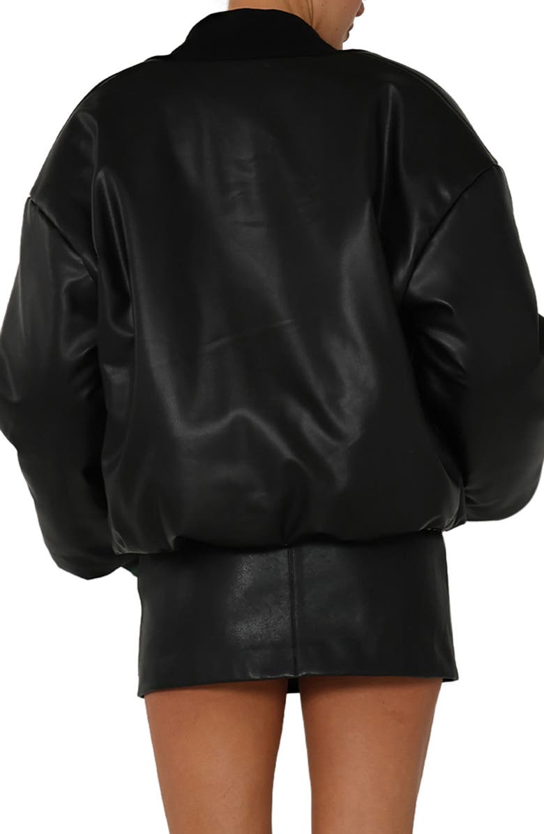 BY.DYLN Atticus Faux Leather Bomber Jacket | Nordstromrack