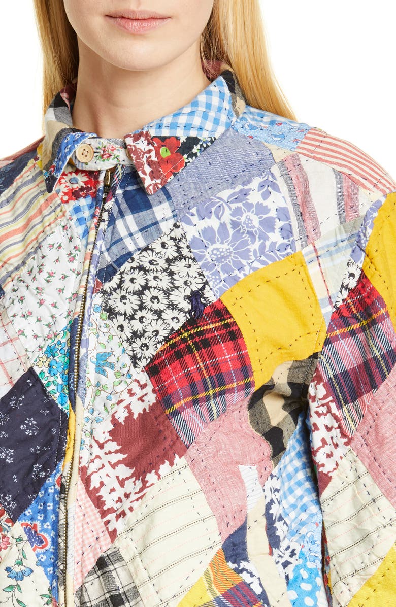 Polo Ralph Lauren Patchwork Cotton & Linen Jacket | Nordstrom