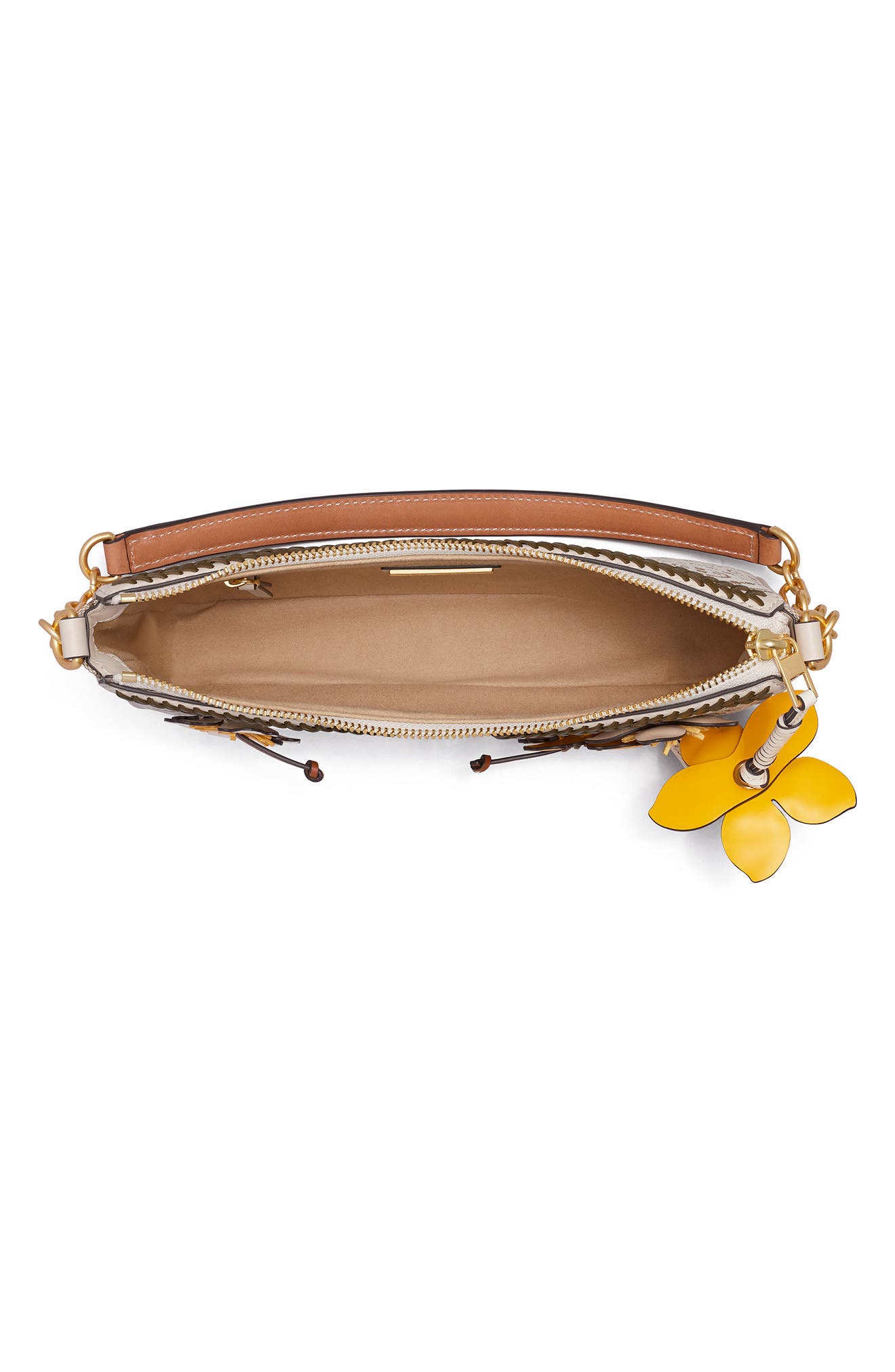 Tory Burch T Monogram Braided Floral Studio Shoulder Bag | Nordstrom