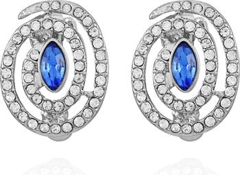 T Tahari Concave Crystal Stud Earrings | Nordstromrack