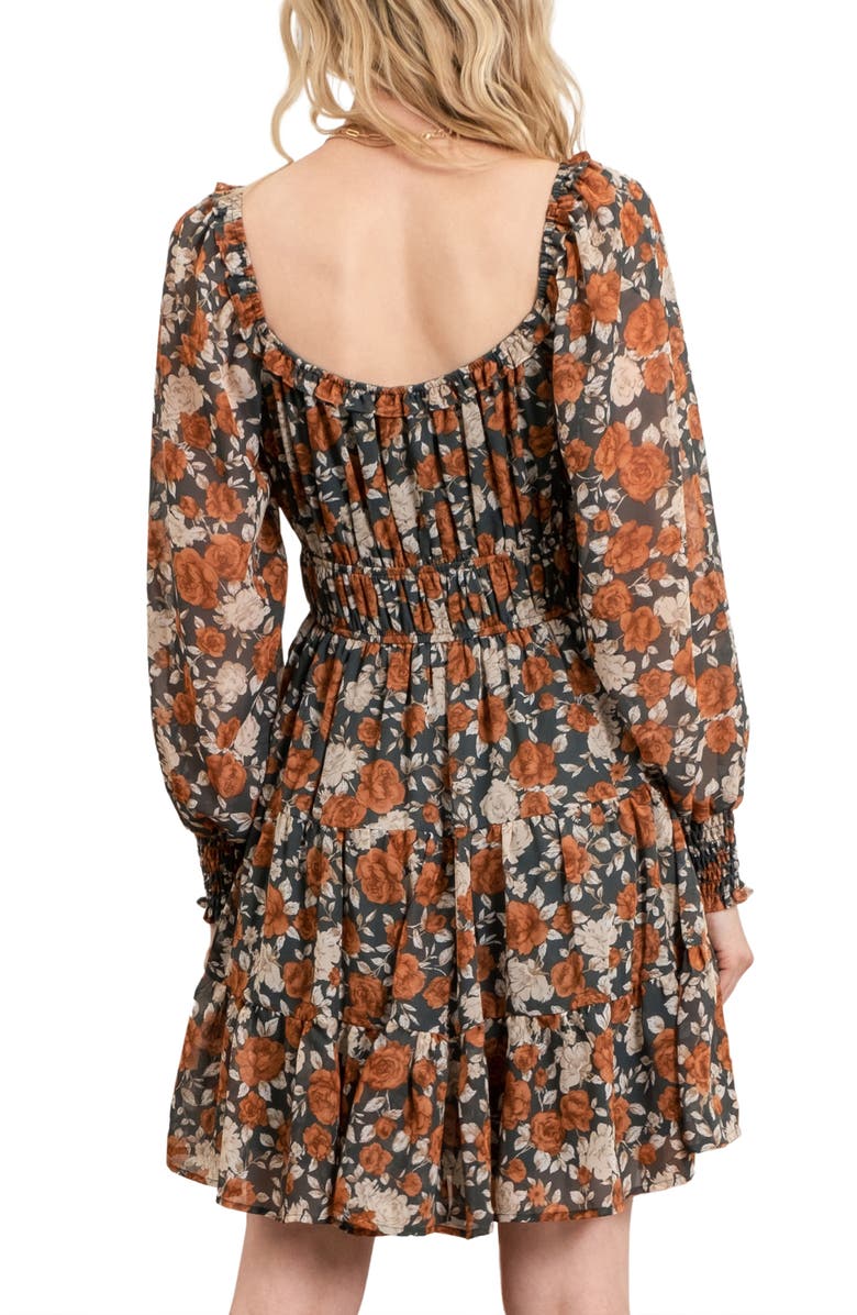 Blu Pepper Floral Long Sleeve Dress | Nordstromrack