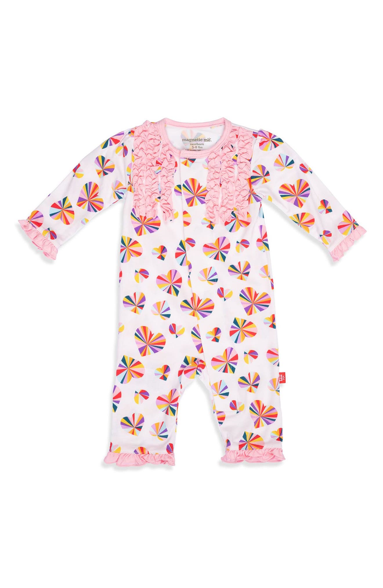 Magnetic Me Groovy Heart Print Coverall | Nordstromrack