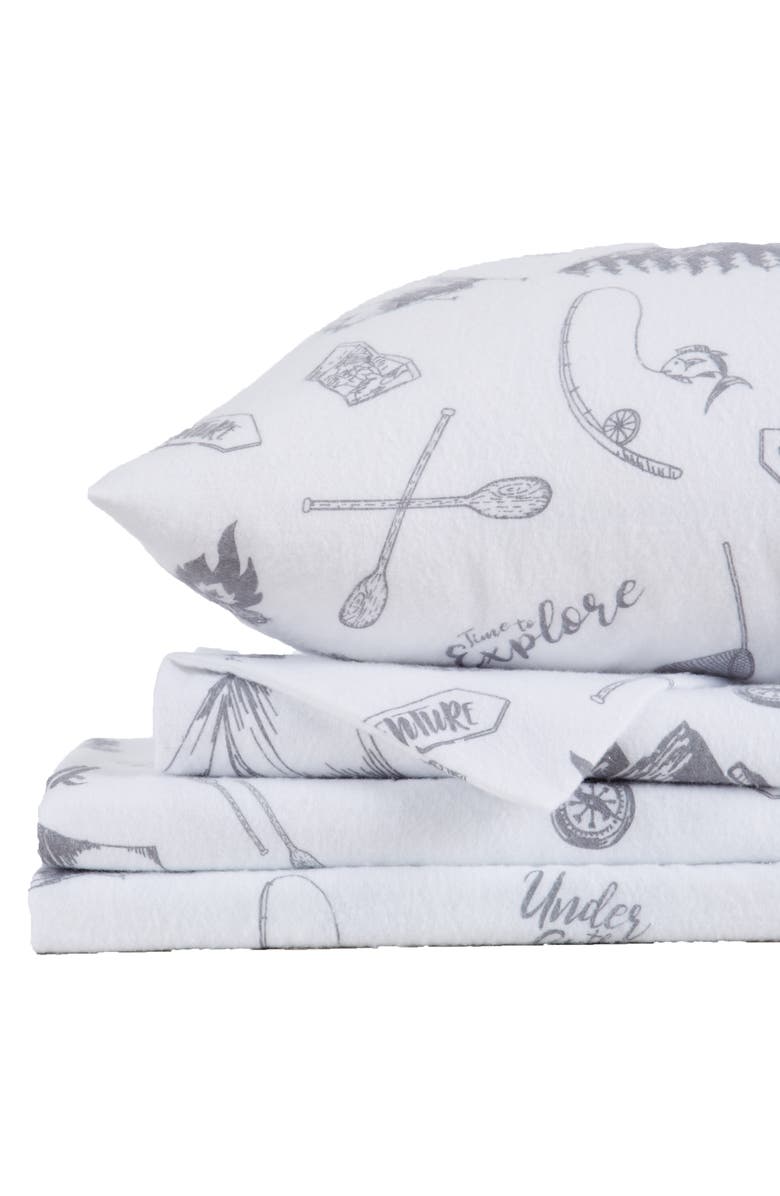 Woven & Weft Turkish Cotton Flannel Holiday Sheet Set | Nordstromrack