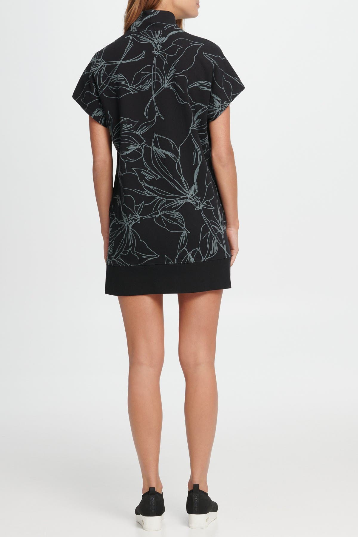 DKNY Printed Half Zip Dress | Nordstromrack