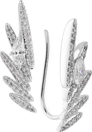 Nadri Leah Pavé Wing Ear Crawlers | Nordstromrack