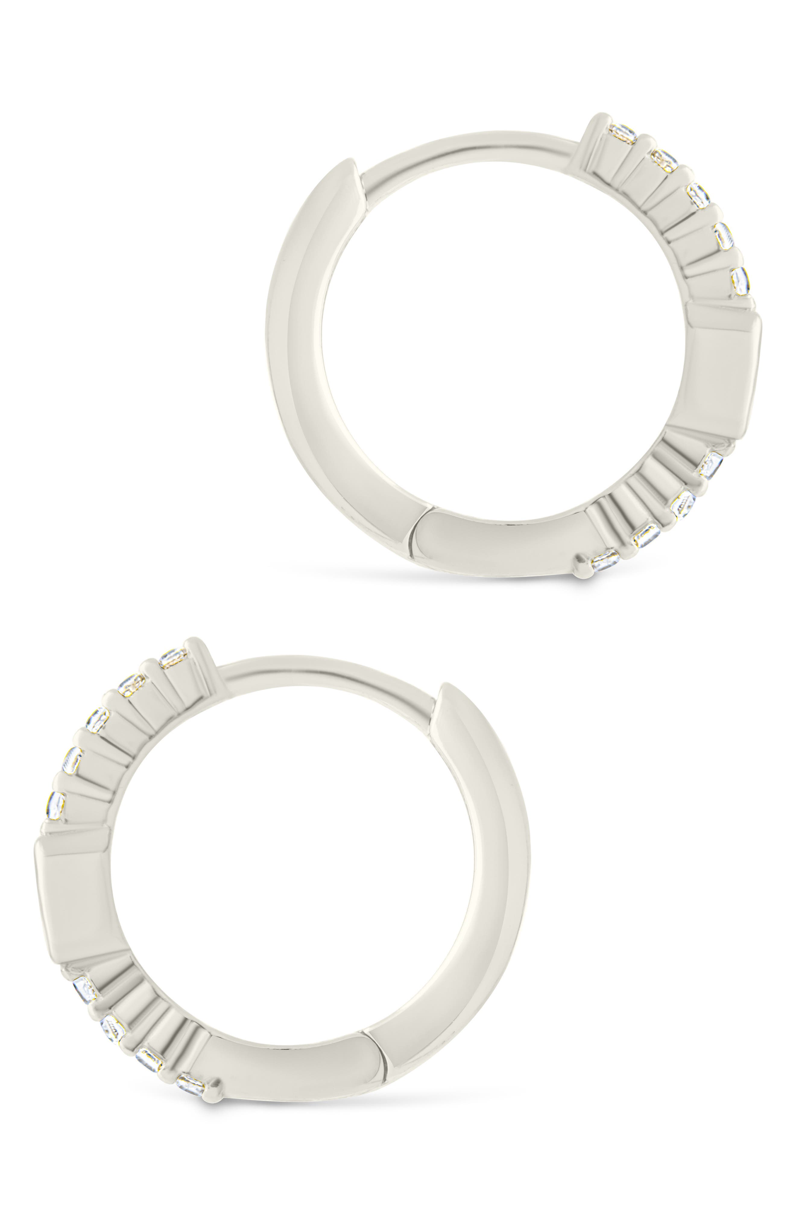 Cubic Zirconia Hoop Earrings (Women) | Nordstrom