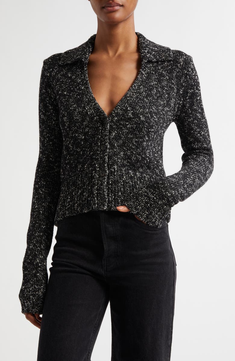 ATM Anthony Thomas Melillo Crop Collared Cardigan | Nordstrom