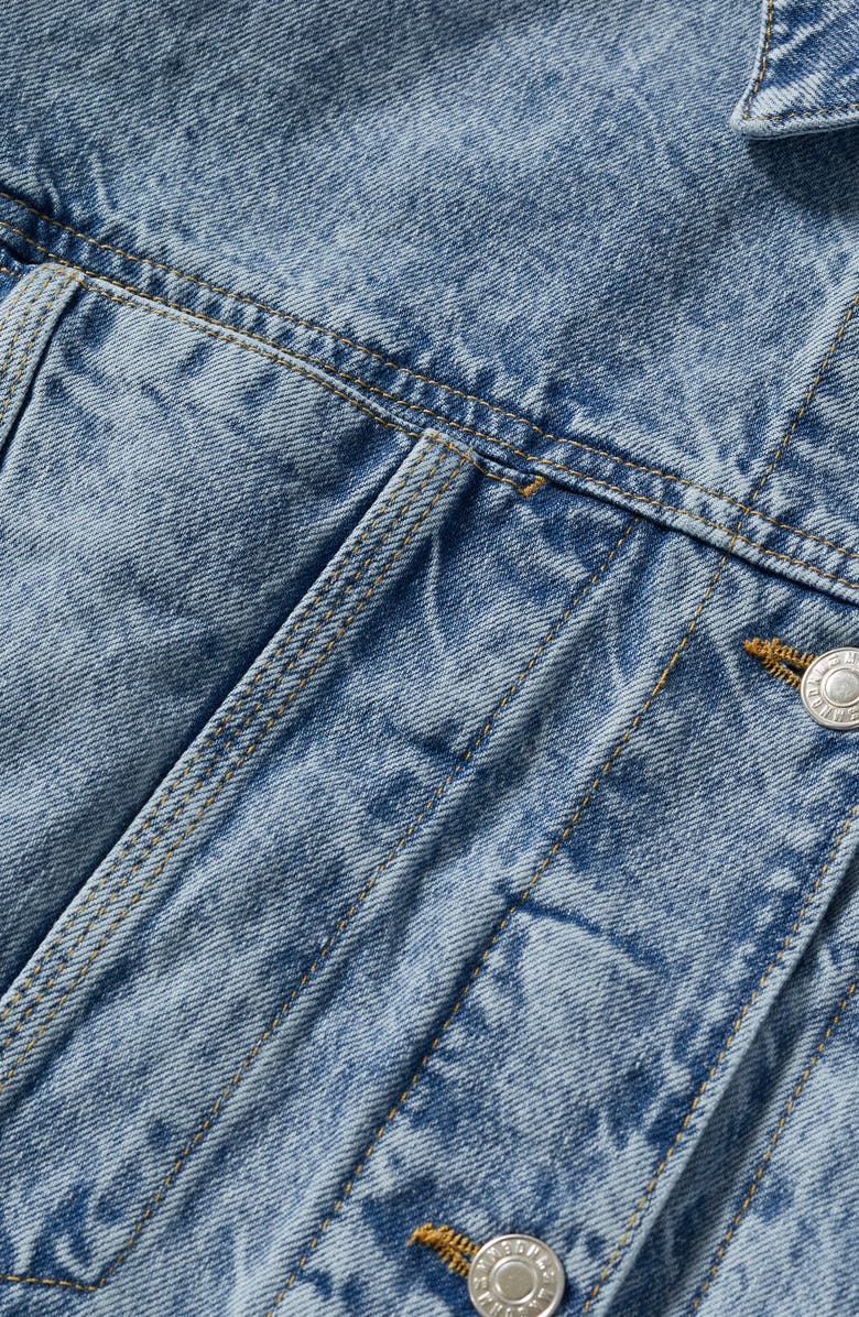 MANGO Frayed Hem Denim Jacket | Nordstromrack