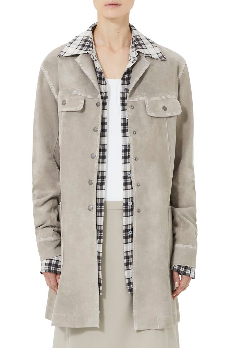 Marc Jacobs Martingale Belt Suede Coat | Nordstrom