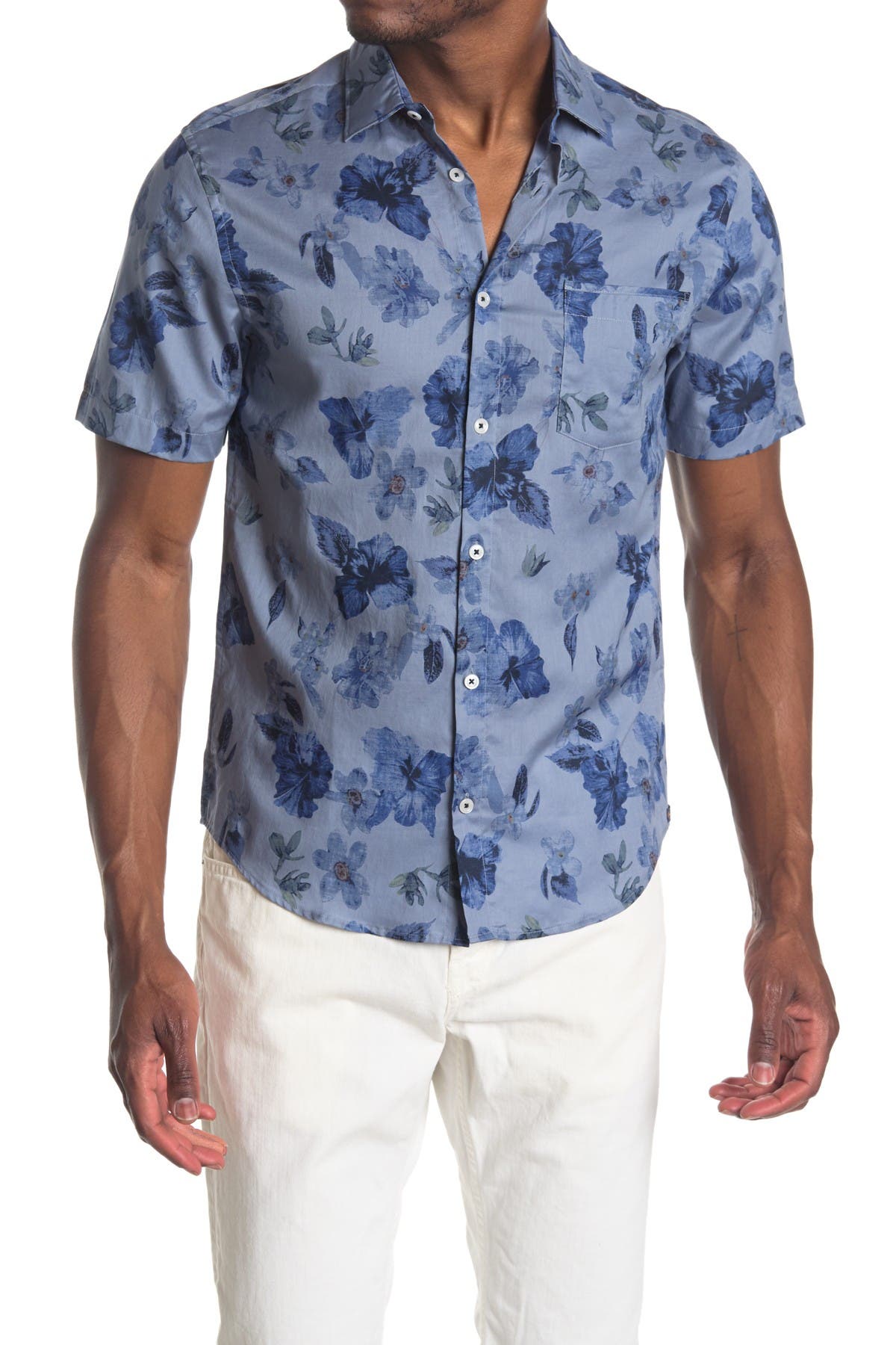Good Man Brand Point Short Sleeve Woven Shirt (Men) | Nordstromrack