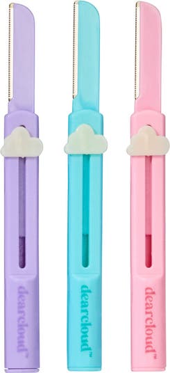 dearcloud Retractable Dermaplane Facial Razor 3-Piece Set | Nordstromrack