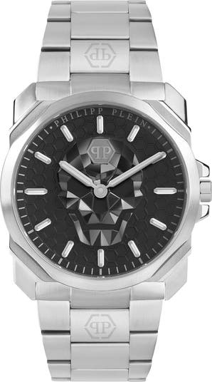 PHILIPP PLEIN Two-Hand Quartz Stainless Steel Bracelet Watch, 40mm ...