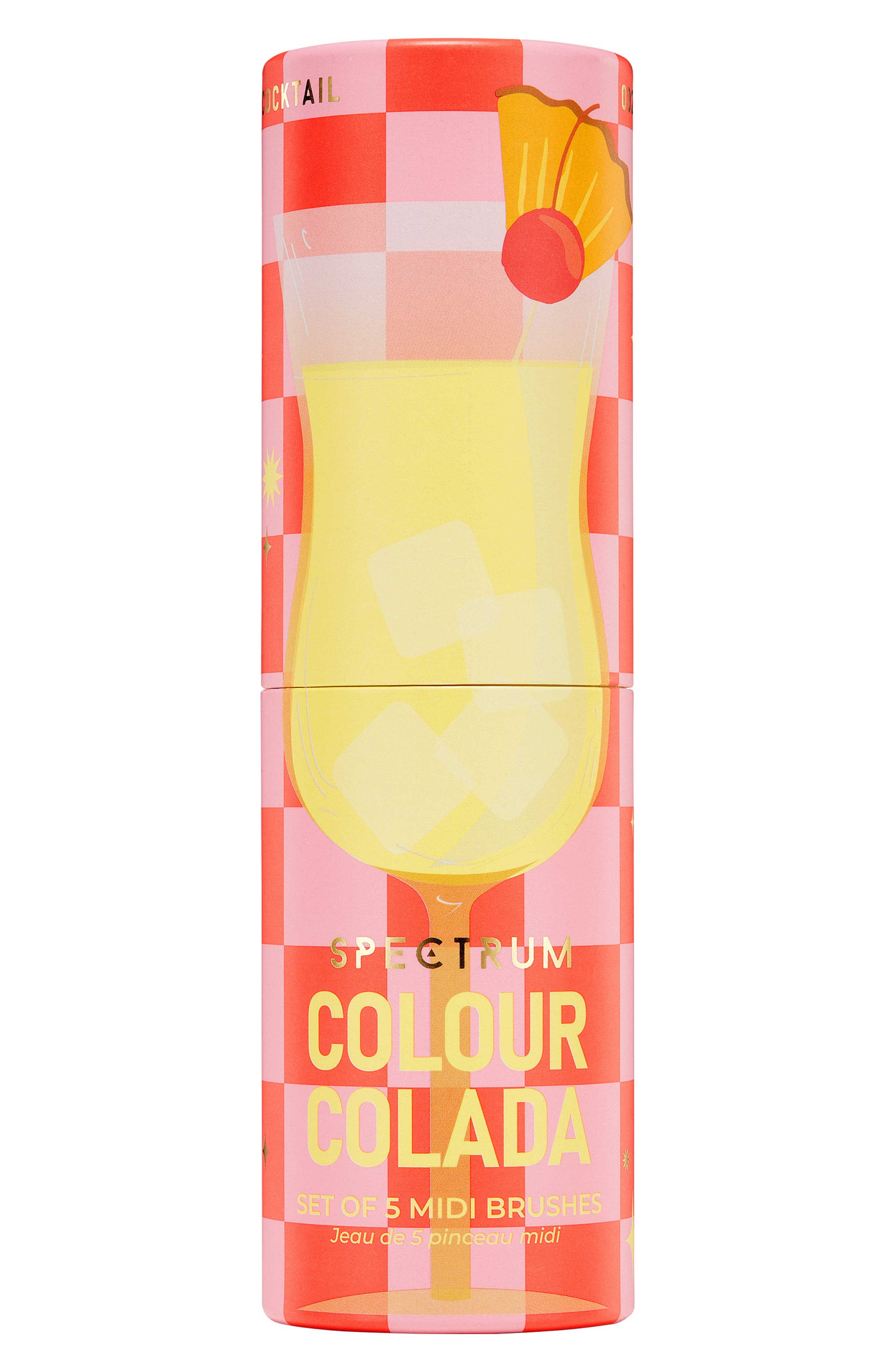 SPECTRUM Colour Colada Cocktail 5-Piece Eye & Face Makeup Brush Set ...