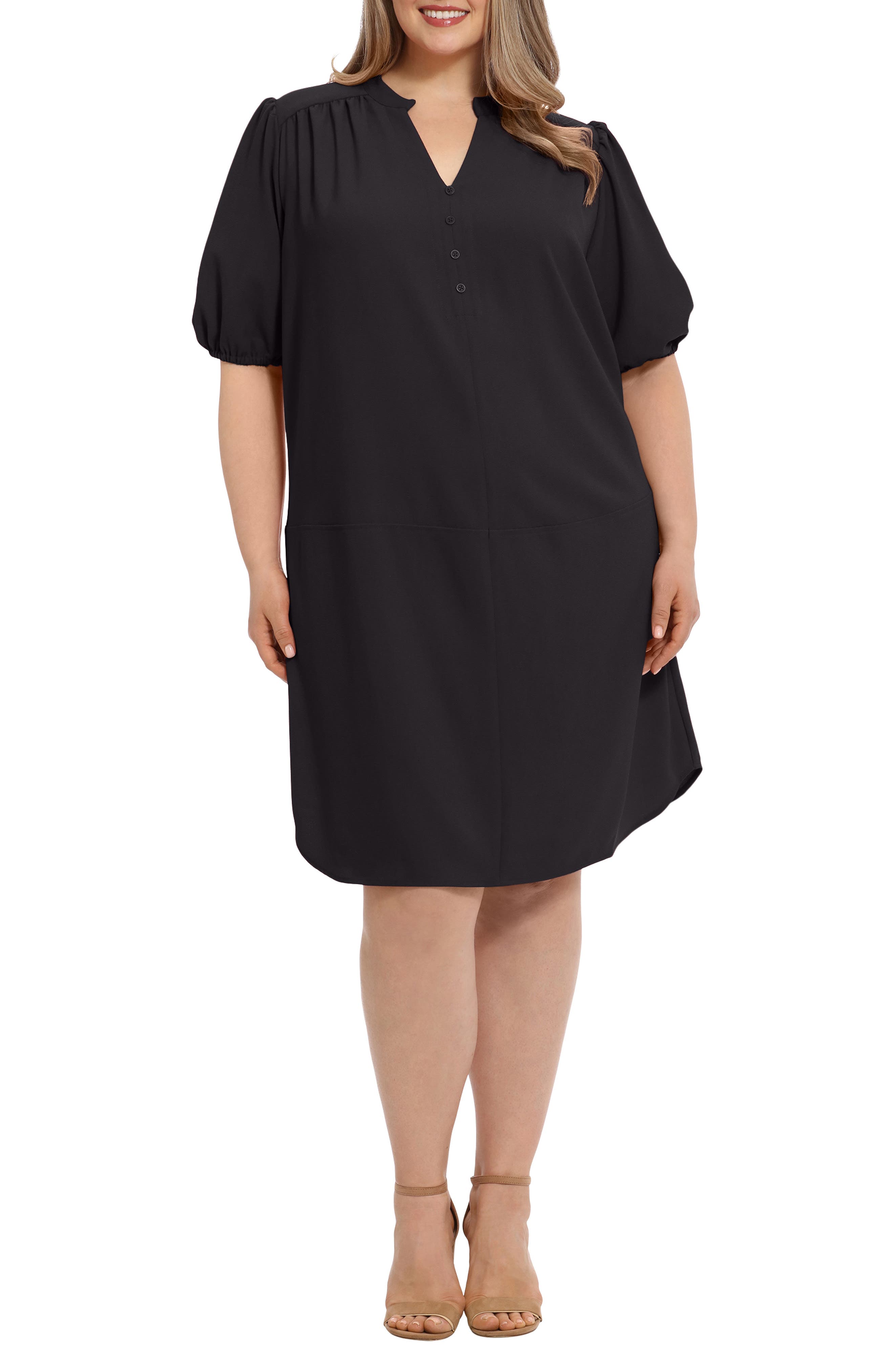 London Times Pebble Crepe Shift Dress | Nordstromrack