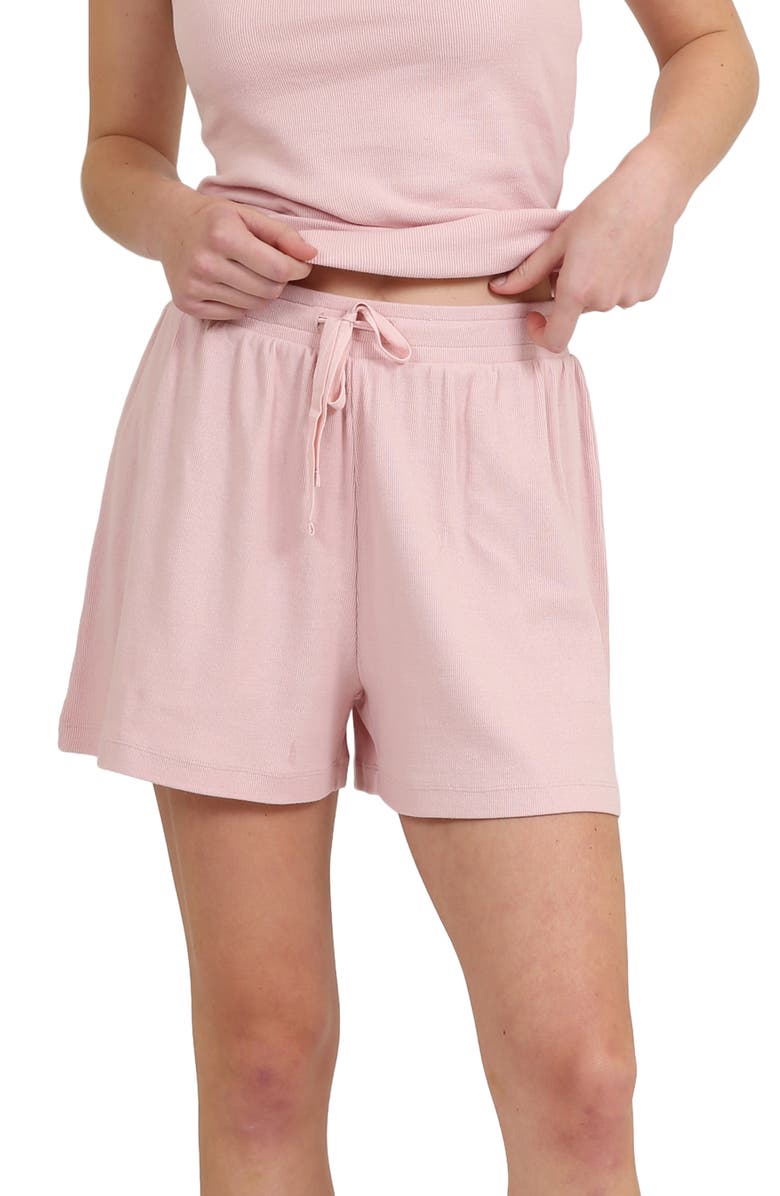 Papinelle Milla Rib Stretch Cotton Pajama Shorts | Nordstromrack