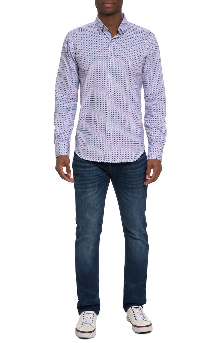 Robert Graham Kensinger Knit Button-Up Shirt | Nordstrom