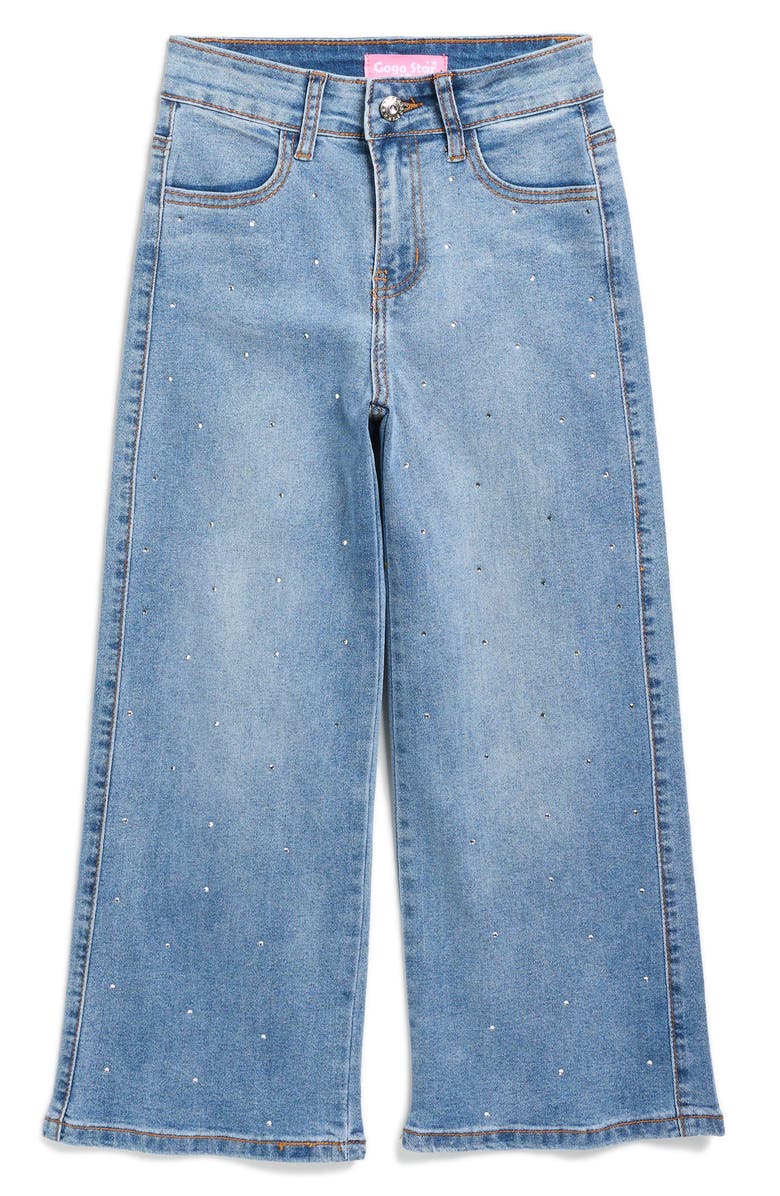 GOGO STAR Kids' Rhinestone Straight Leg Jeans | Nordstromrack