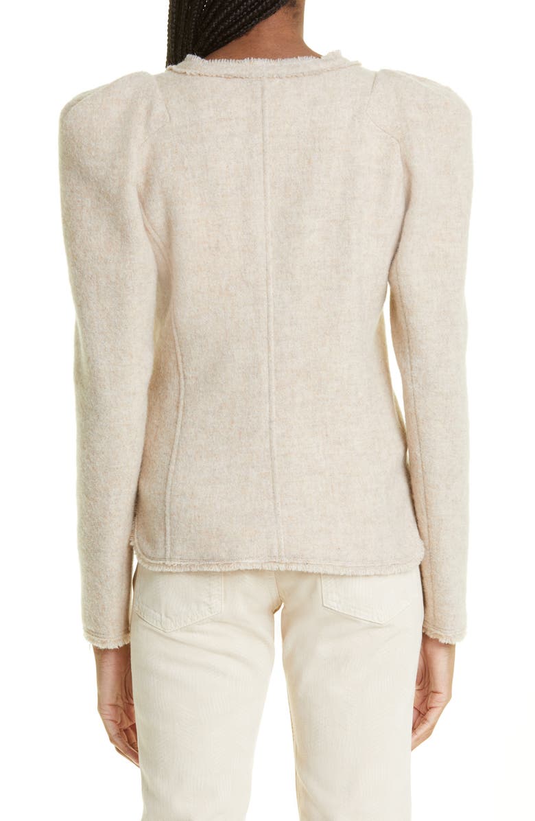 Isabel Marant Étoile Nelly Frayed Puff Shoulder Jacket | Nordstromrack