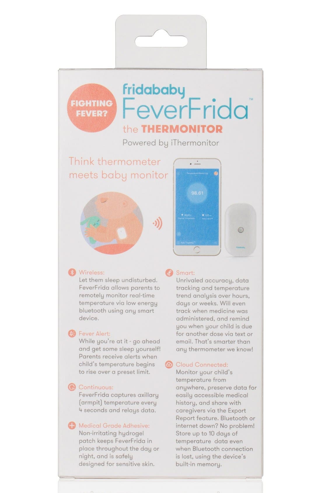 Fridababy 'FeverFrida® - The Thermonitor' Bluetooth® Thermometer ...