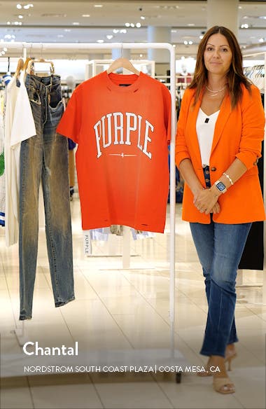 PURPLE BRAND Distressed Logo Graphic T-Shirt | Nordstromrack