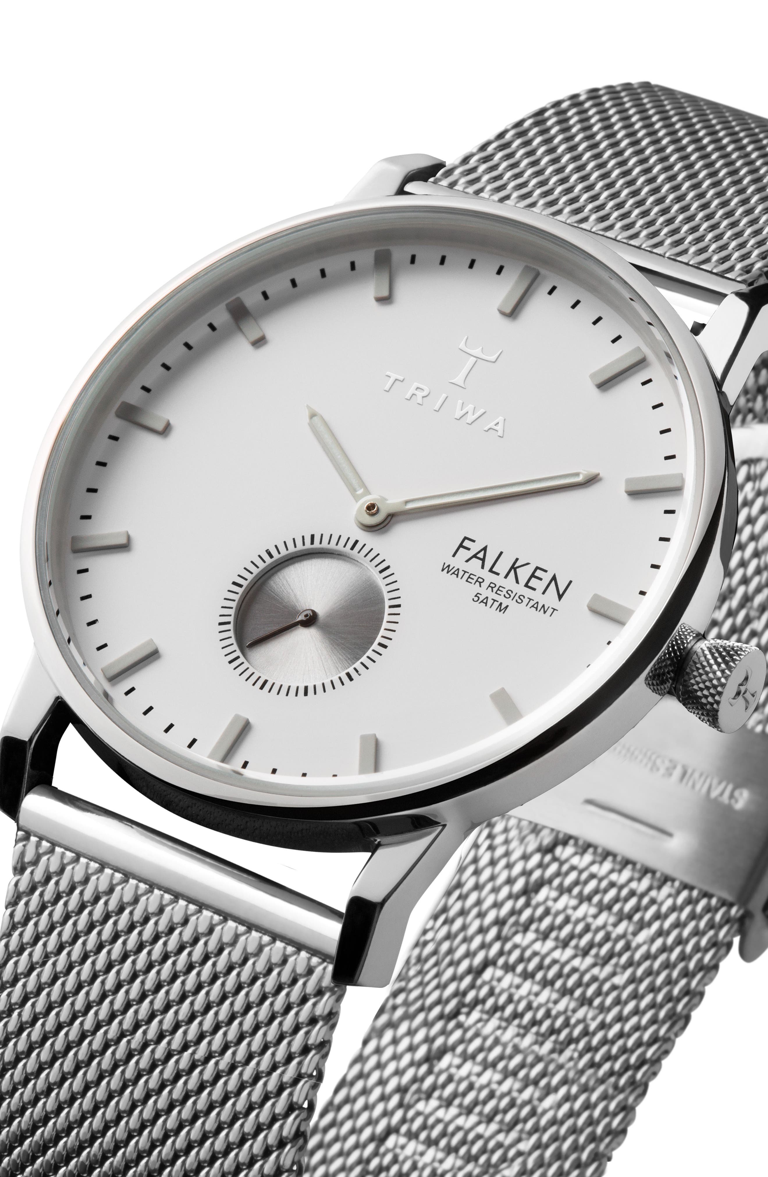 TRIWA Ivory Falken Mesh Strap Watch, 38mm | Nordstrom