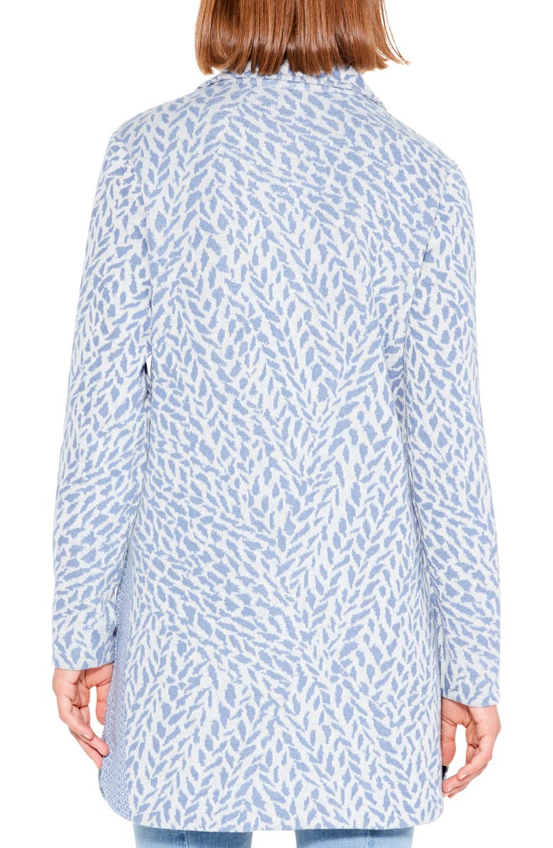 NIC+ZOE Jet Set Leaf Print Cotton Blend Knit Jacket | Nordstromrack