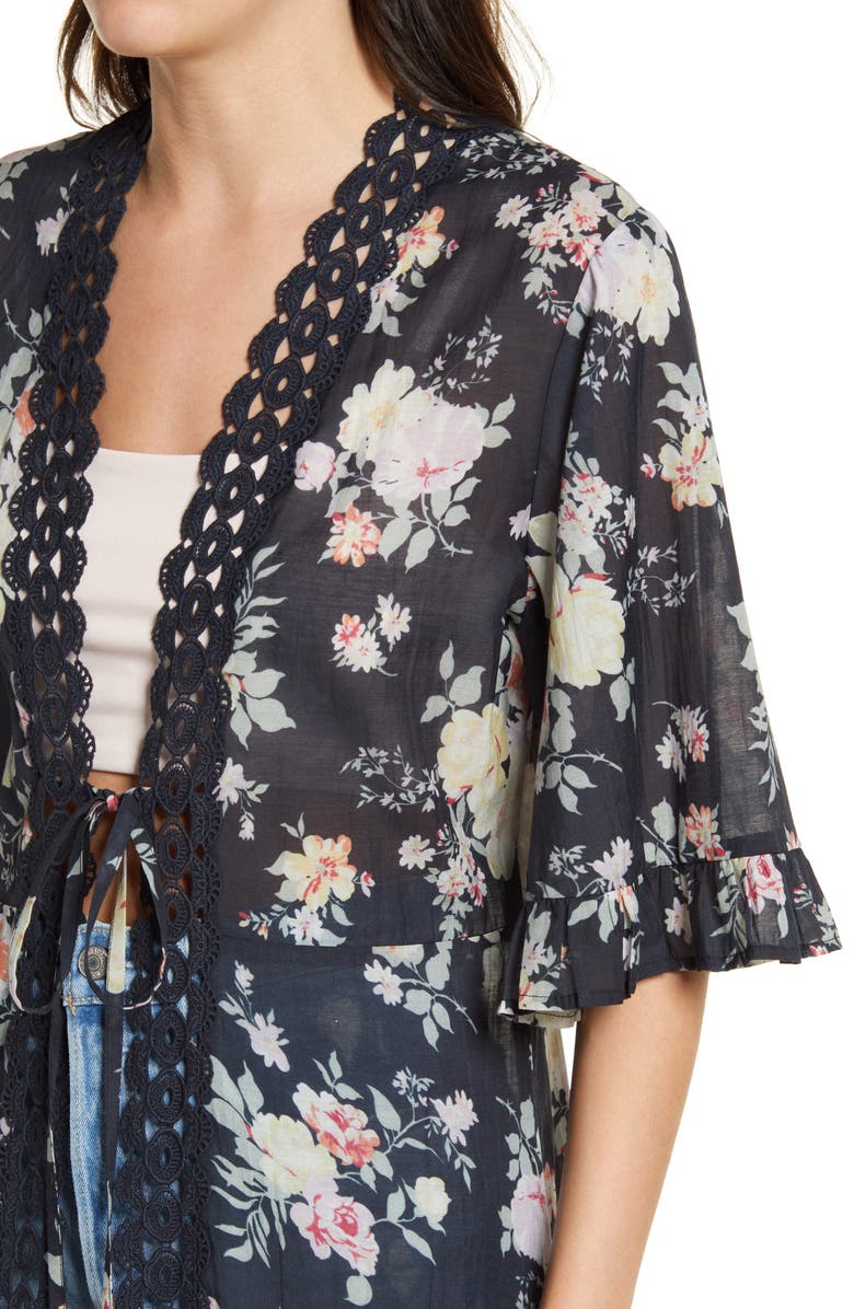 NFC HOME New Friends Colony Bouquet Lace Edge Duster | Nordstromrack