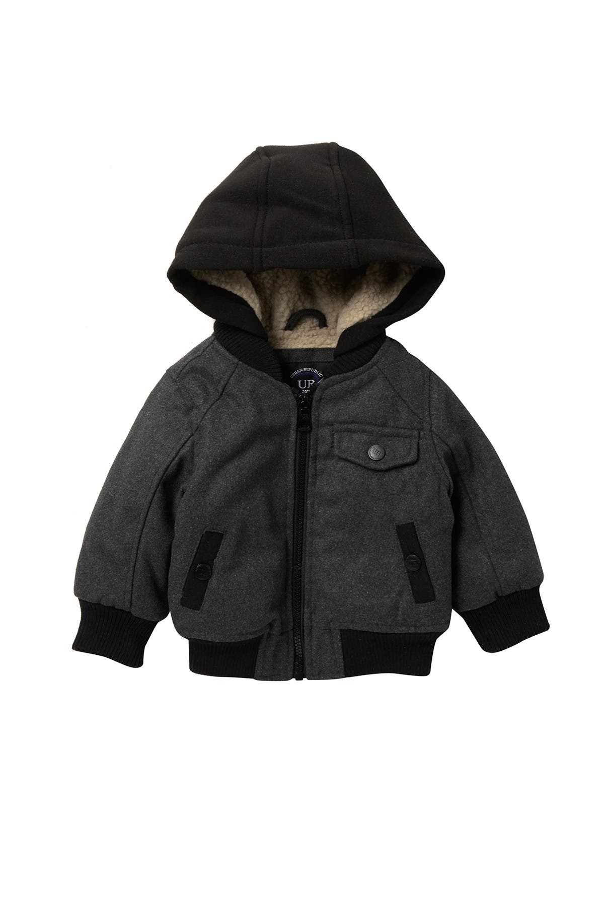 Urban Republic Faux Shearling Lined Varsity Jacket | Nordstromrack