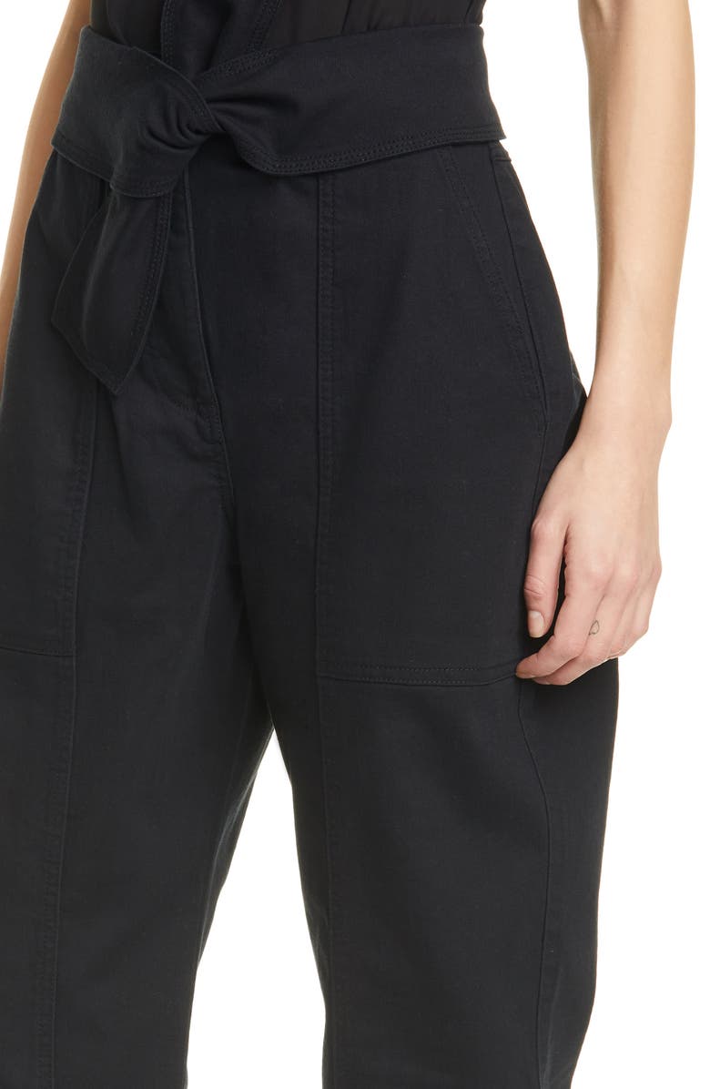 Ulla Johnson Storm Tie Waist Tapered Jeans | Nordstrom