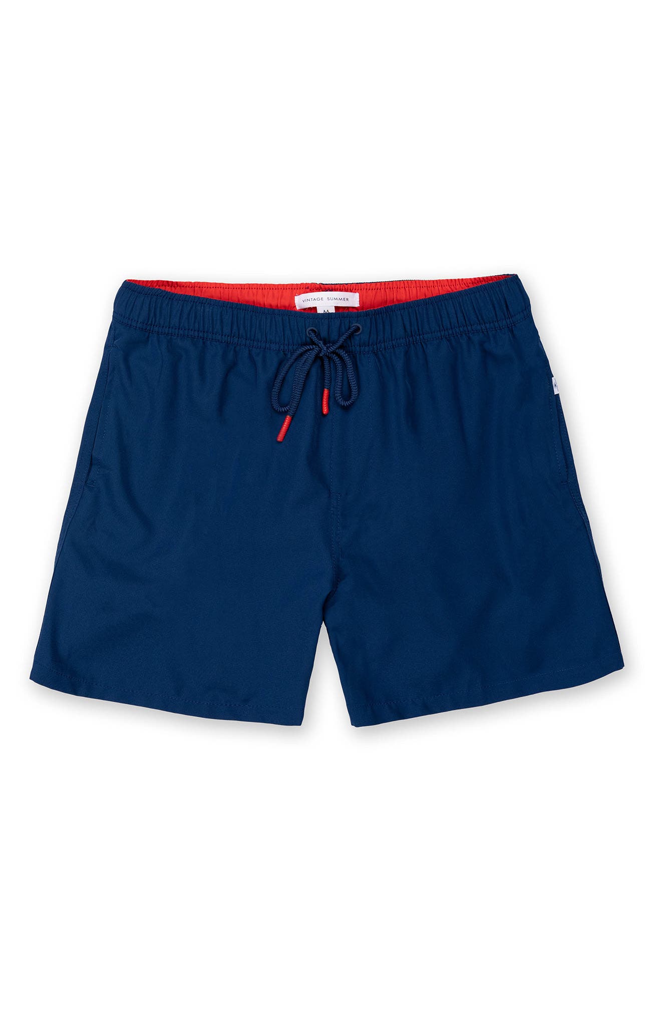 Vintage Summer Kids' Solid Water Repellent Swim Trunks | Nordstromrack