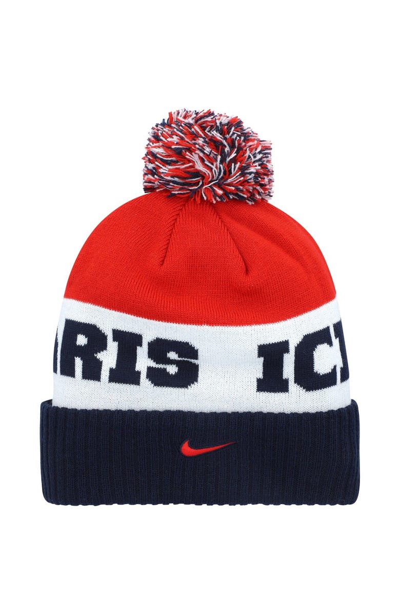 Nike Men's Nike Navy/Red Paris Saint-Germain Classic Stripe Cuffed Knit ...
