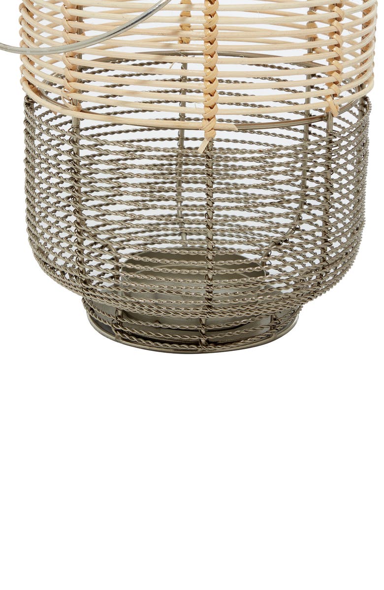 GINGER BIRCH STUDIO Natural Iron Contemporary Candle Holder Lantern ...