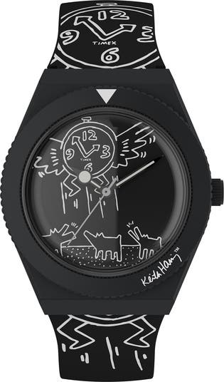 Timex® x Keith Haring Time Flys Q Strap Watch, 38mm | Nordstrom